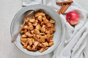Cinnamon Roasted Apples - Hey Nutrition Lady
