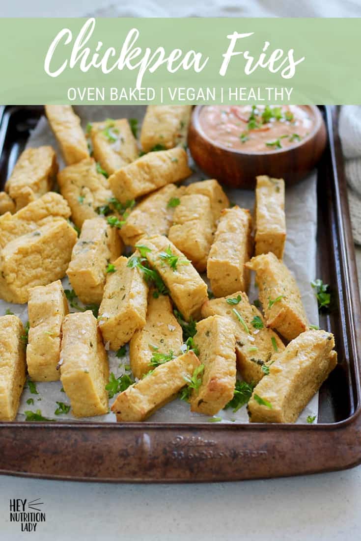 Chickpea Fries {Chickpea Panisse} - Hey Nutrition Lady