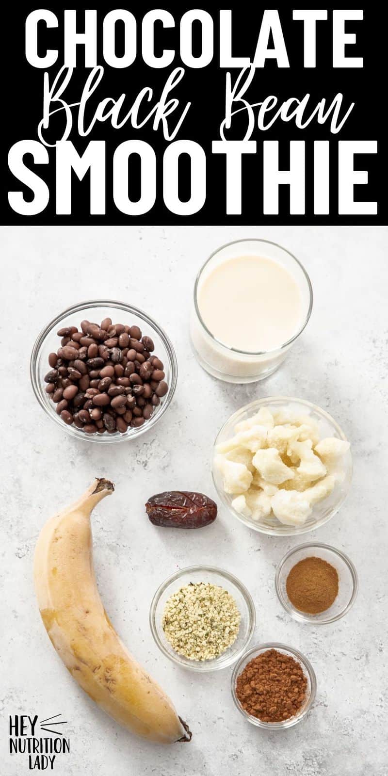 Chocolate Black Bean Smoothie - Hey Nutrition Lady