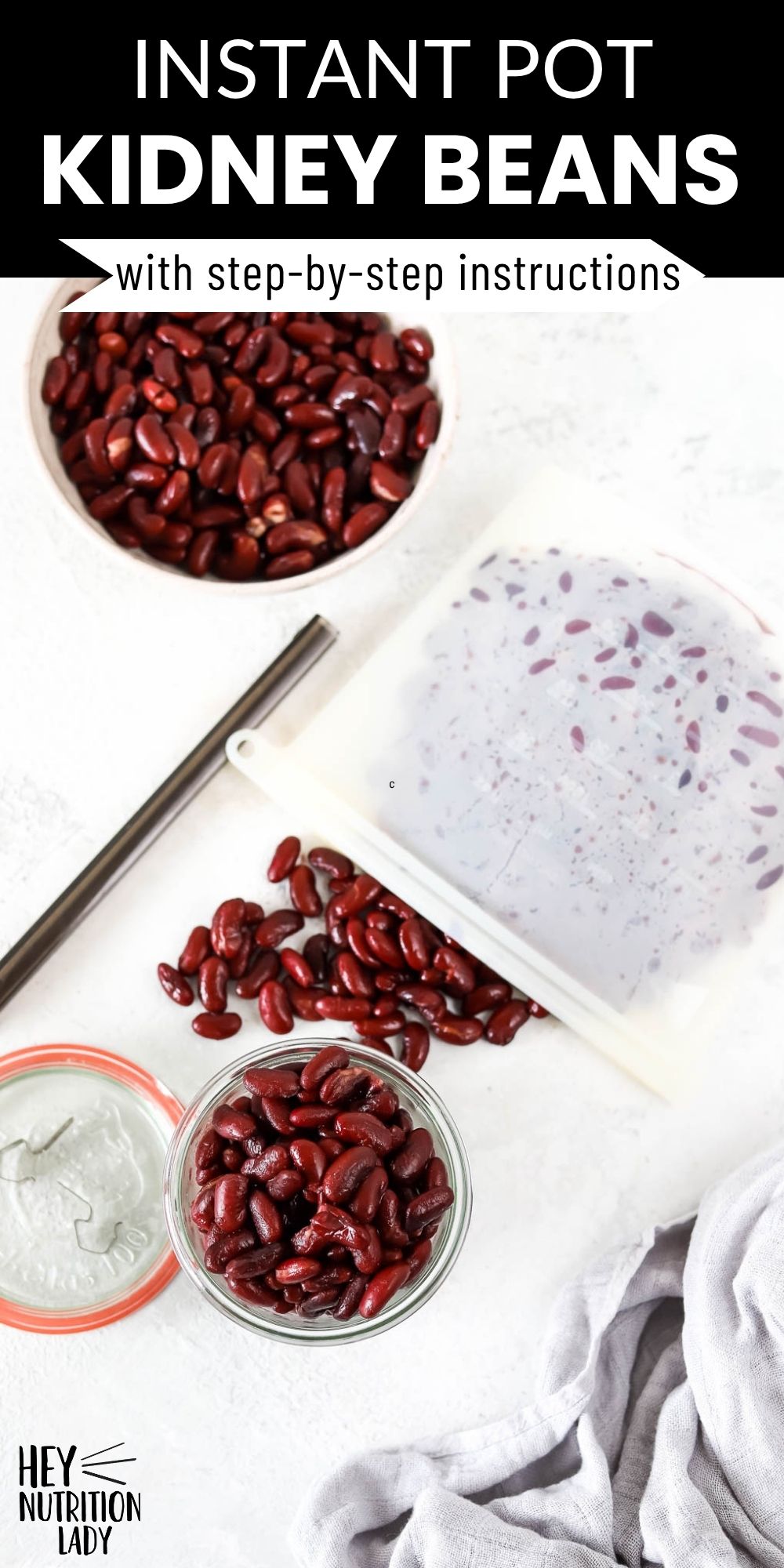 Instant Pot Kidney Beans - No-Soak Recipe - Hey Nutrition Lady