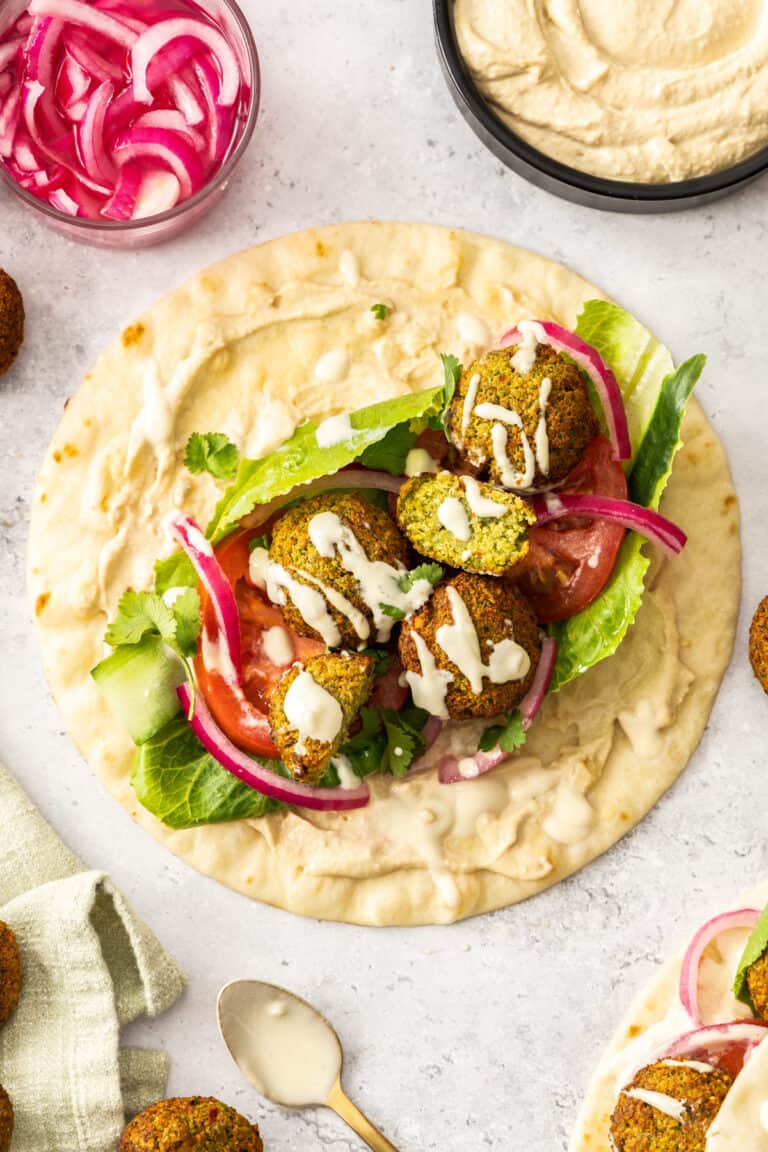 Falafel Sandwich - Easy Vegan Recipe - Hey Nutrition Lady