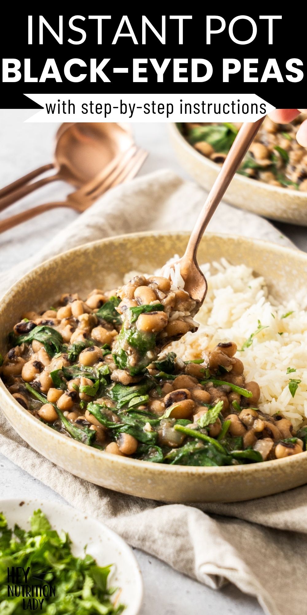 Instant Pot Black Eyed Peas - Hey Nutrition Lady