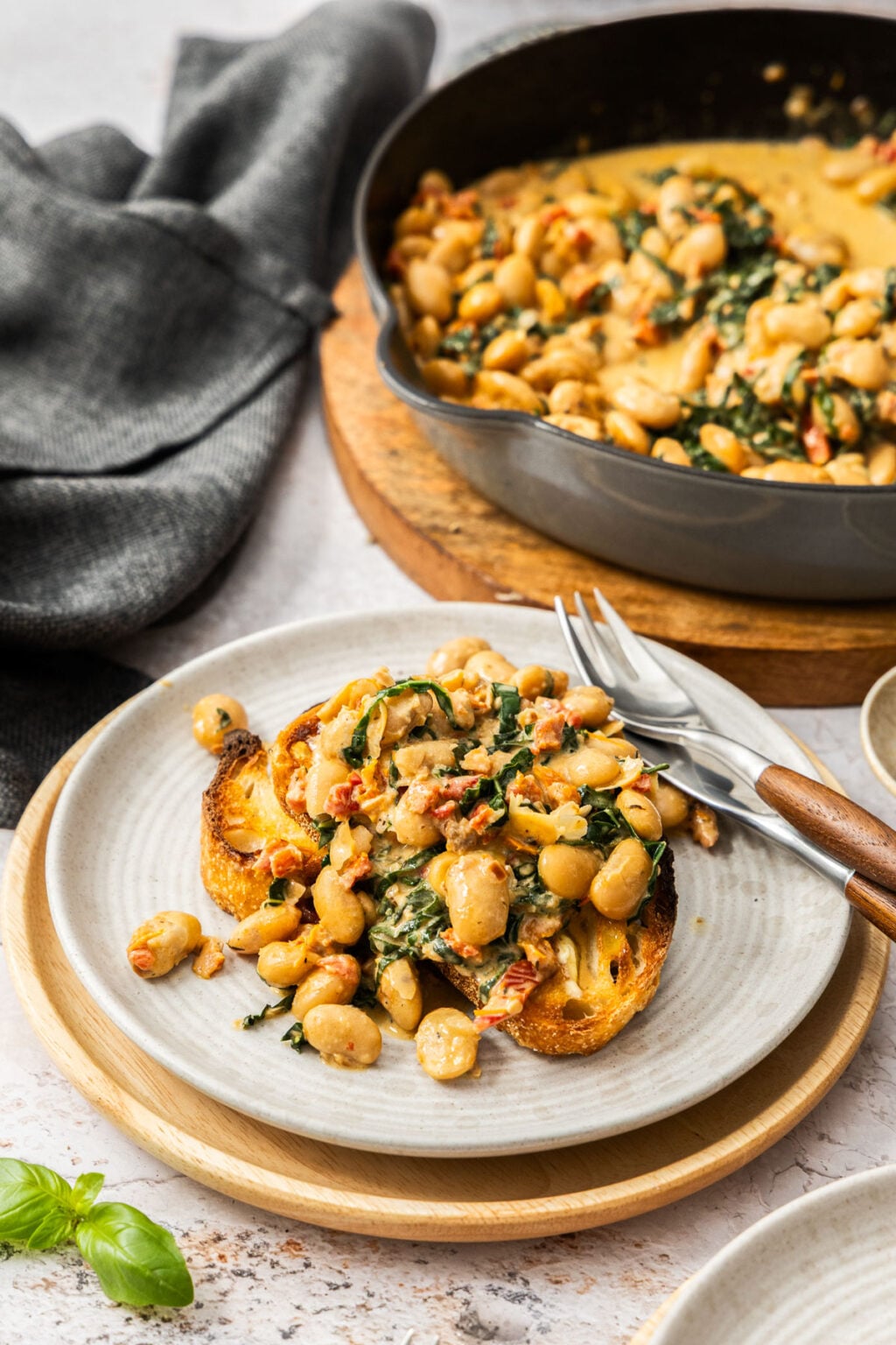 Marry Me Butter Beans On Toast - Hey Nutrition Lady
